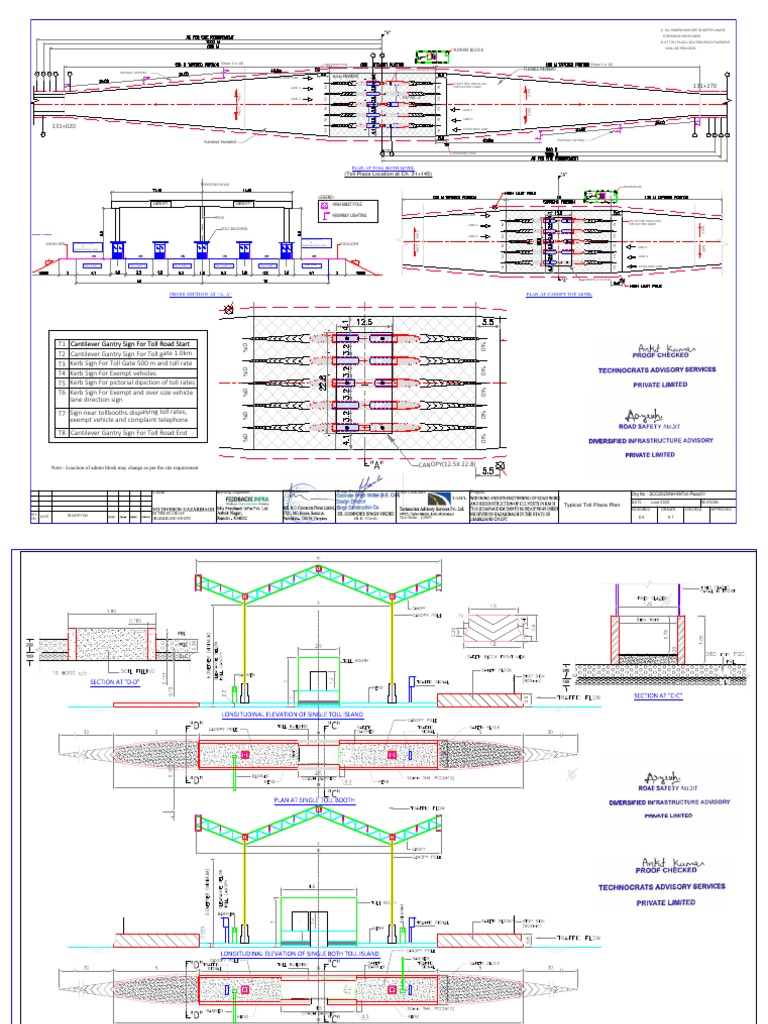 Toll Plaza Design and Layout Plan | PDF | Transportation Engineering ...