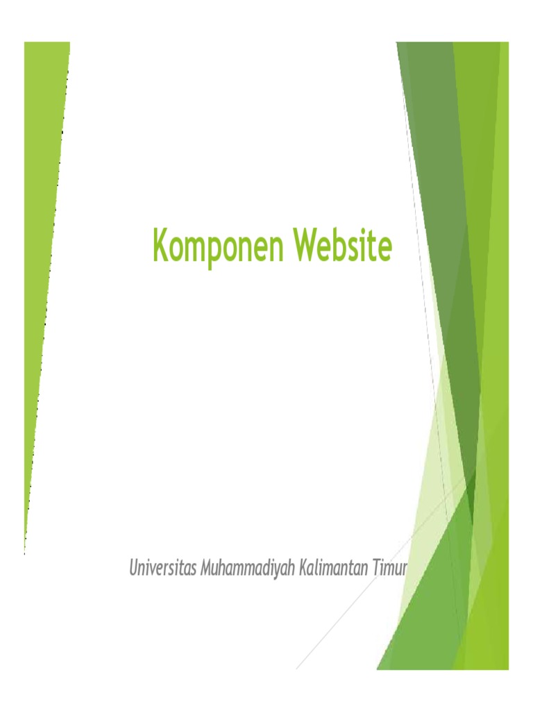 Komponen Website dan Konsep Dasar Pemrograman Web | PDF