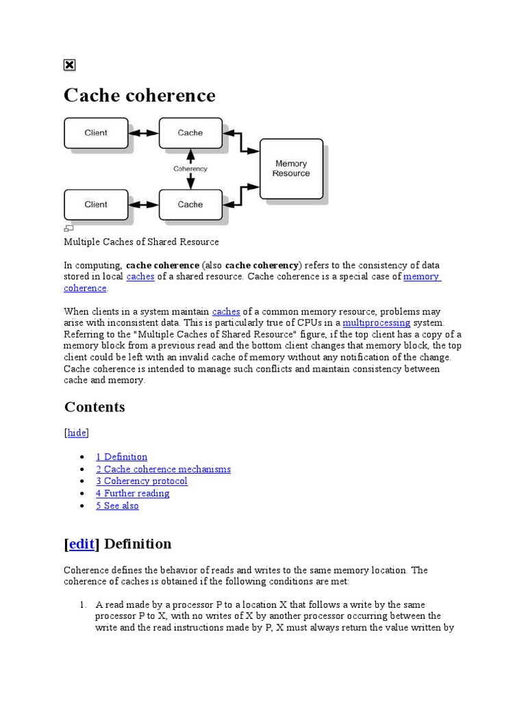 Cache Coherence: Caches Memory Coherence Caches Multiprocessing | PDF | Operating System ...