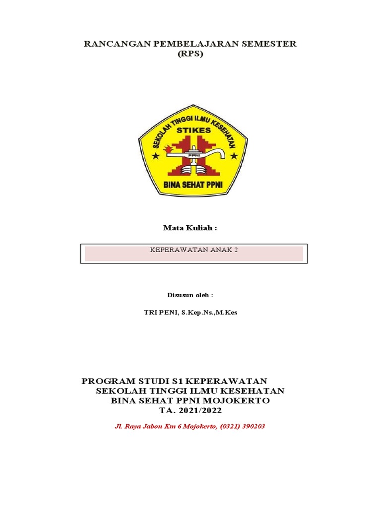 RPS Kep. Anak 2 TH 2020 | PDF