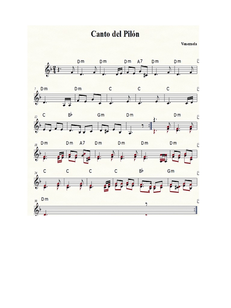 Canto Del Pilon | PDF