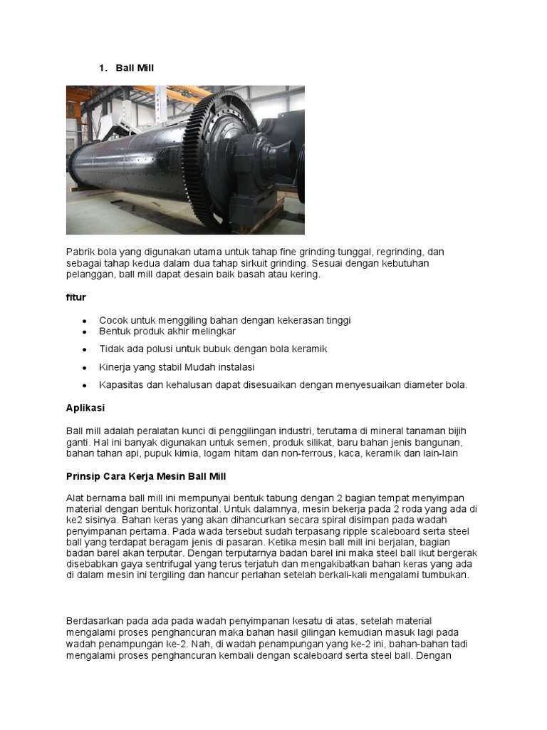 Ball Mill | PDF
