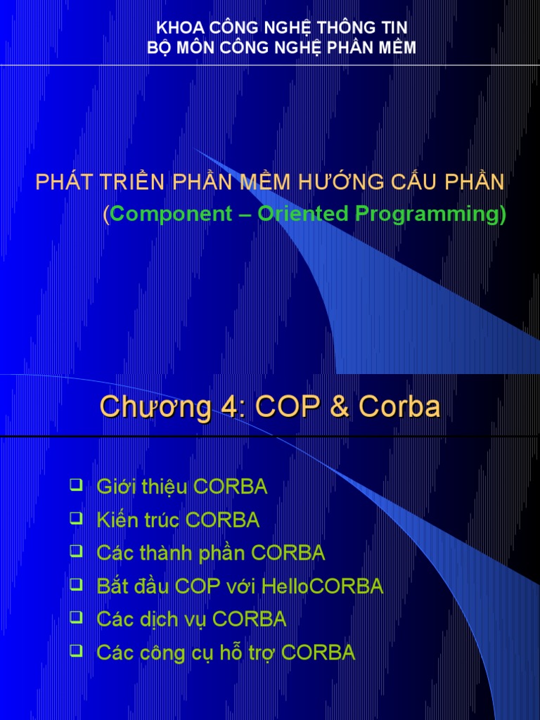 COP4 - COP - Corba | PDF