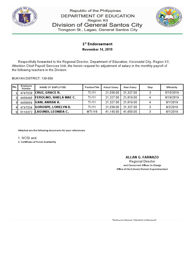 Step Increment 2019 - Final | PDF | Government Institutions ...