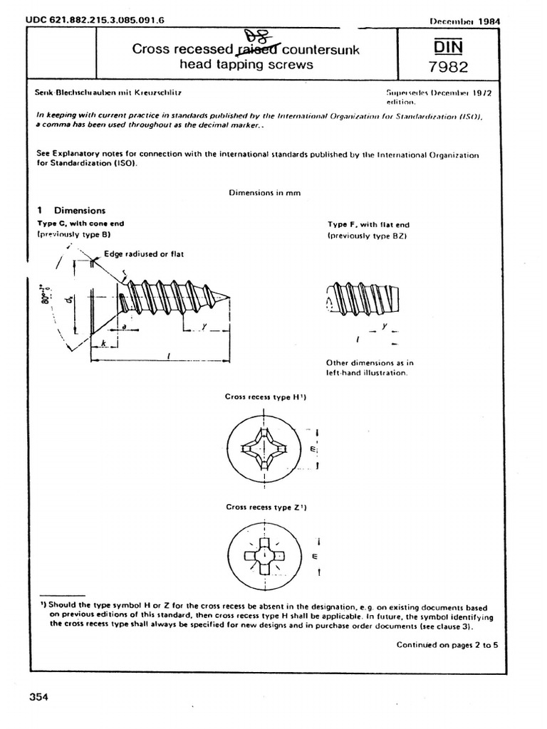 Din 7982 | PDF