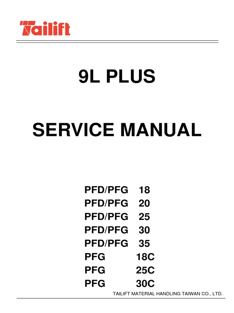 9L Plus Series PFD - PFG18, 20, 25, 30, 35 & 18C, 25C, 30C @@@ | PDF ...