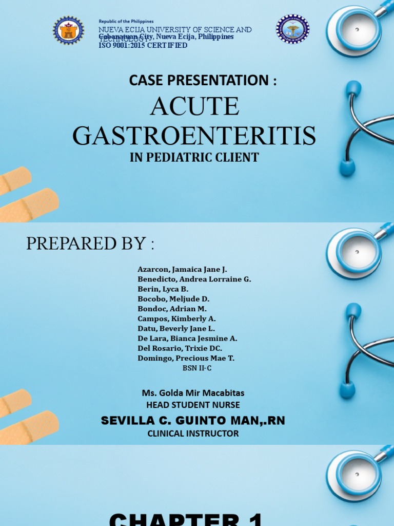 Case Presentation: Acute Gastroenteritis | PDF | Diarrhea | Dehydration