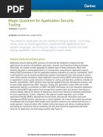 Magic Quadrant For Application Security Testing, 2021 | PDF | Cloud ...