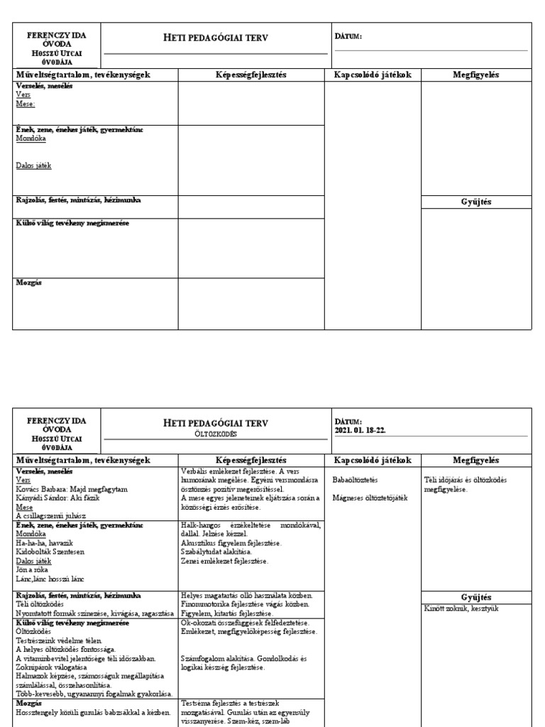 HETI TERV 3 Tél | PDF