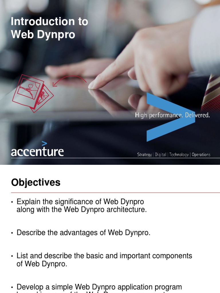 Introduction To Web Dynpro | PDF | Internet & Web | World Wide Web