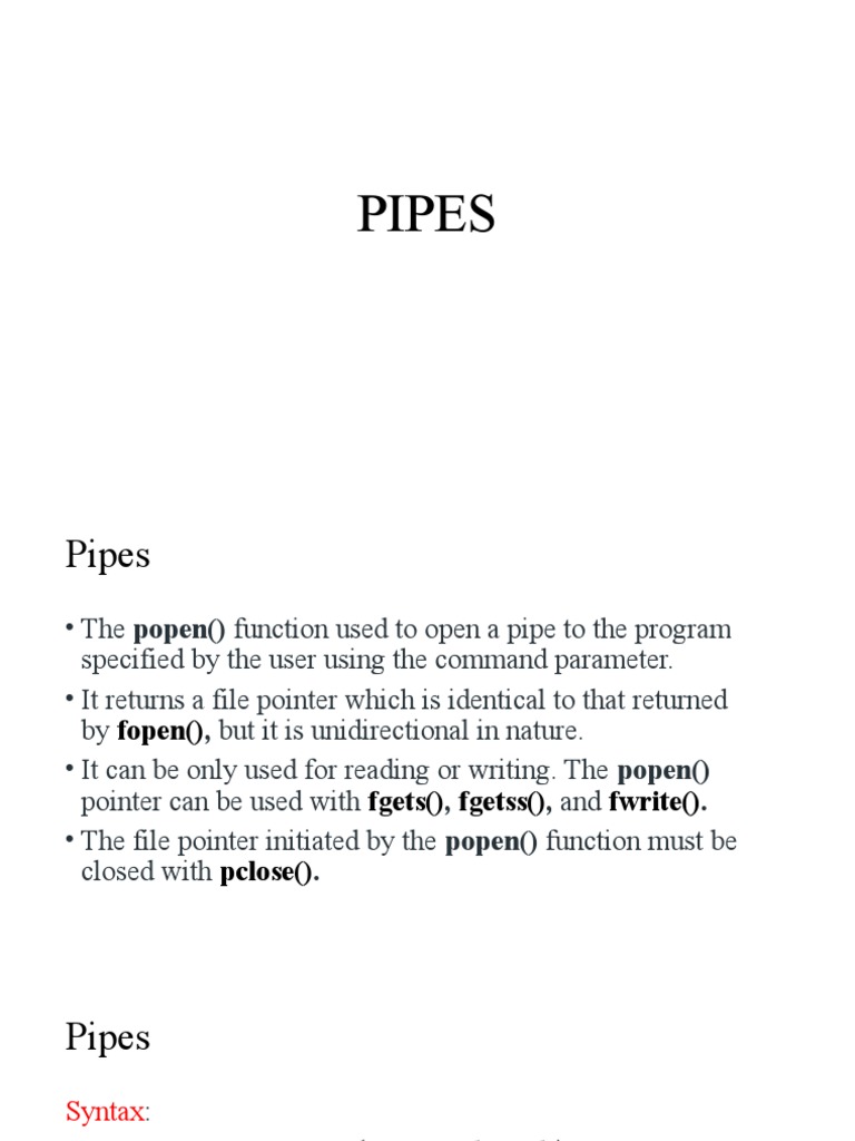 Pipes in PHP | PDF | Parameter (Computer Programming) | Php