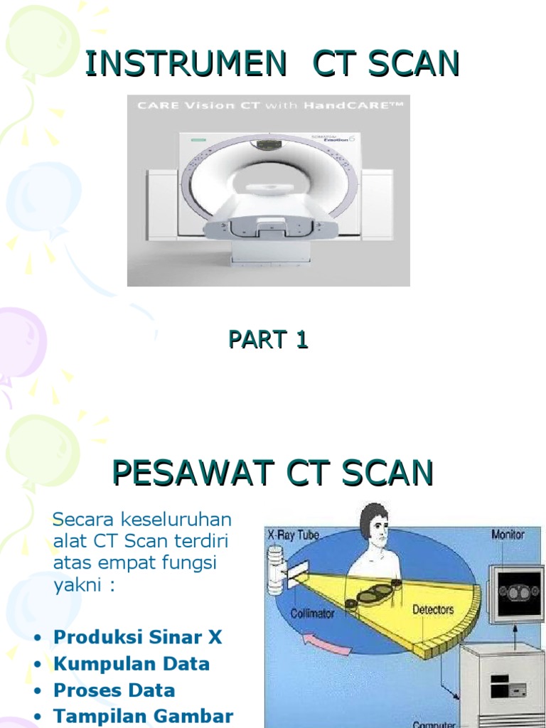 Instrumentasi CT Scan Part 1 | PDF