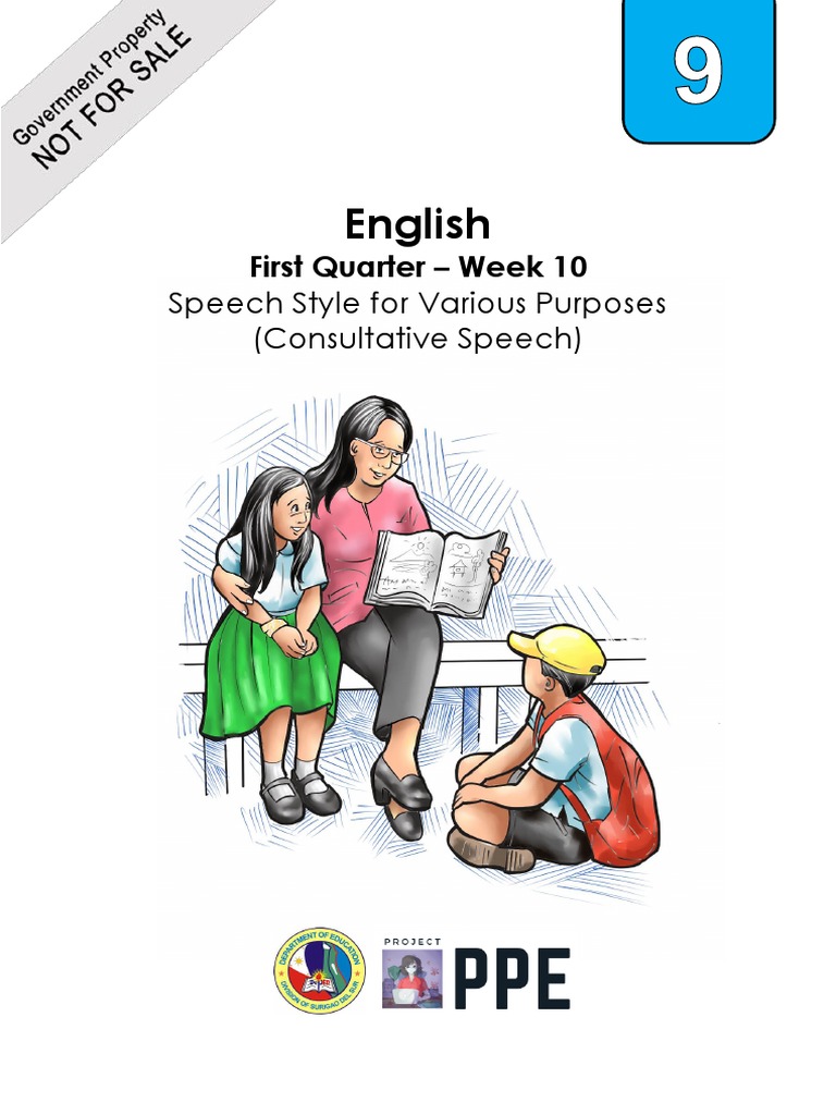 English: Speech Style For Various Purposes (Consultative Speech) | PDF ...