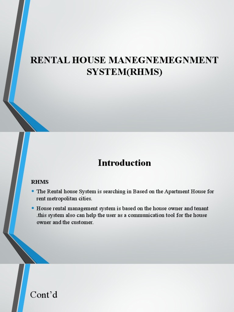 Rental House Management System | PDF | Use Case | System
