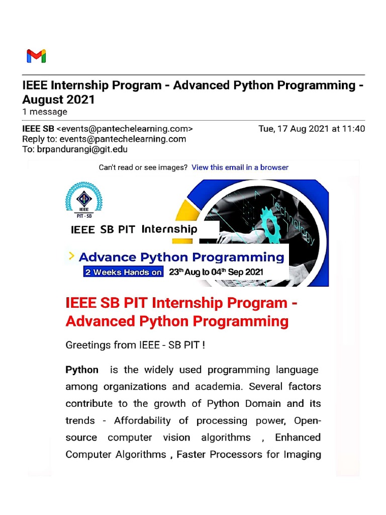 Gmail - IEEE Internship Program - Advanced Python Programming - August ...