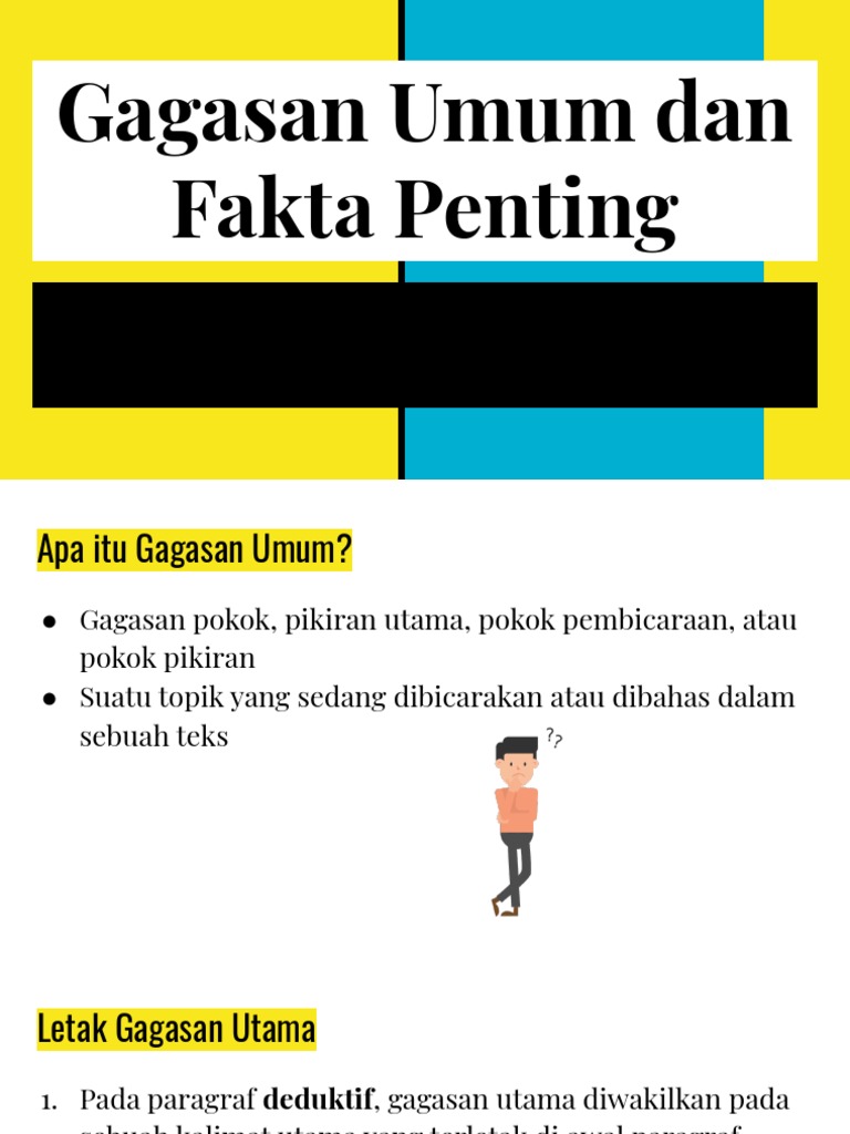 Presentasi Gagasan Umum Dan Fakta Penting | PDF