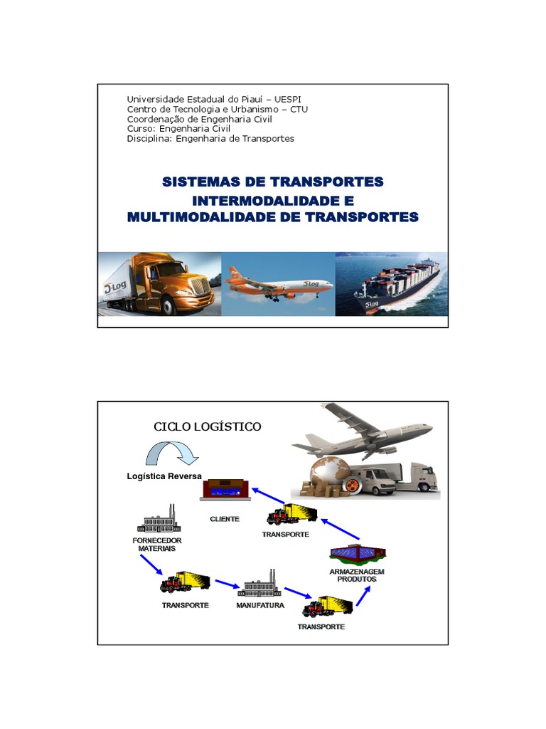 Intermodalidade e Multimodalidade de Transportes | PDF | Transporte ...