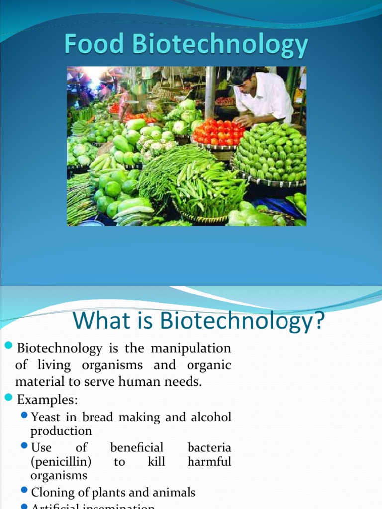 Food Biotechnology Lecture | PDF | Genetic Engineering | Genetically ...