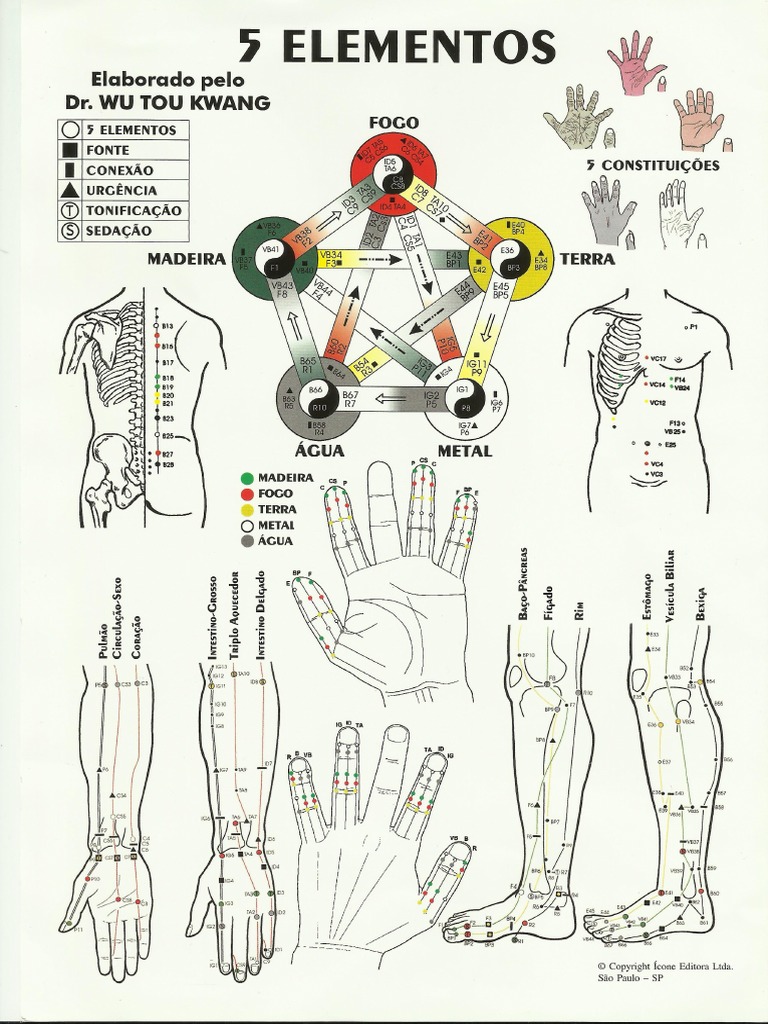 Tabela - 5 Elementos (Dr. Wu Tou Kwang) | PDF