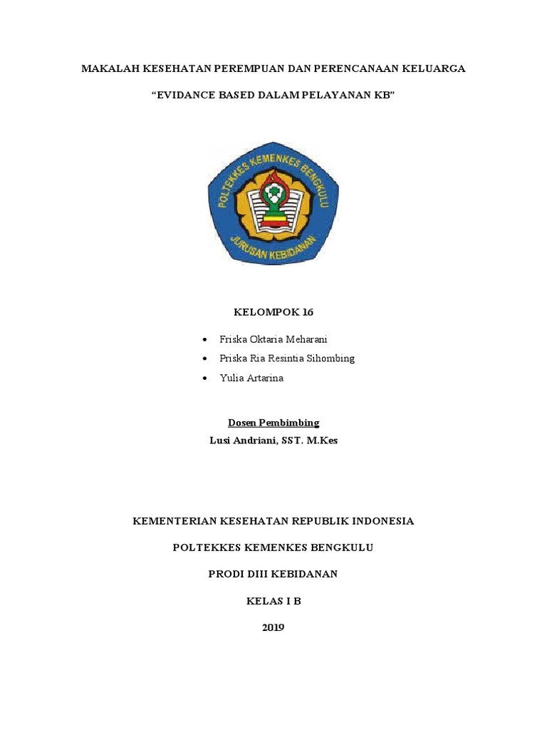 Evidance Based Dalam Pel. KB Kel. 16 | PDF