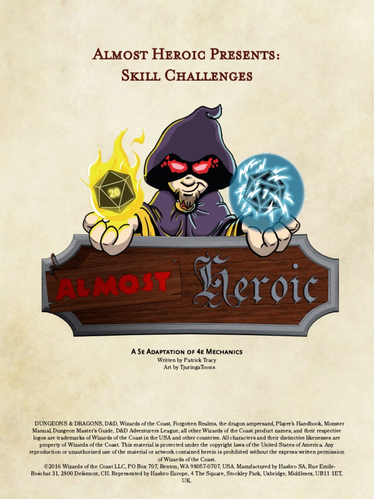 Almost Heroic Presents - Skill Challenges | PDF | Wizards Of The Coast ...