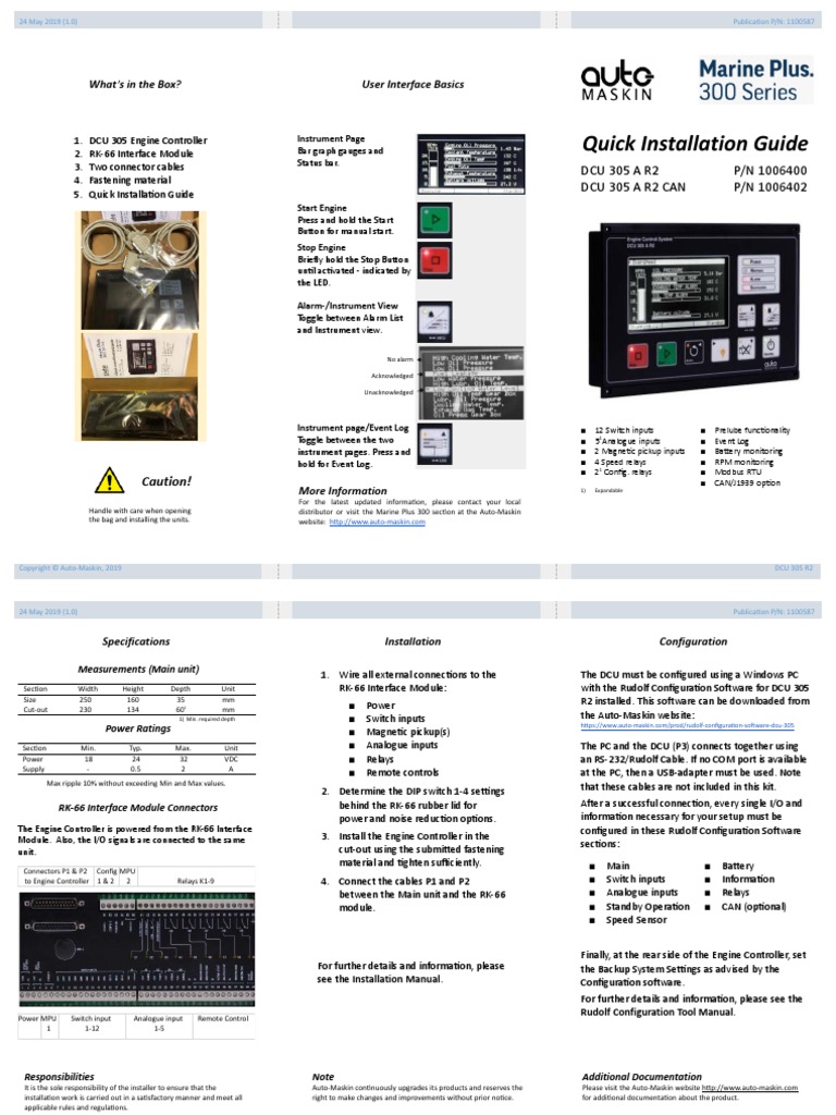 QIG Quick Installation Guide DCU 305 A R2 | PDF | Electronics | Electrical Engineering