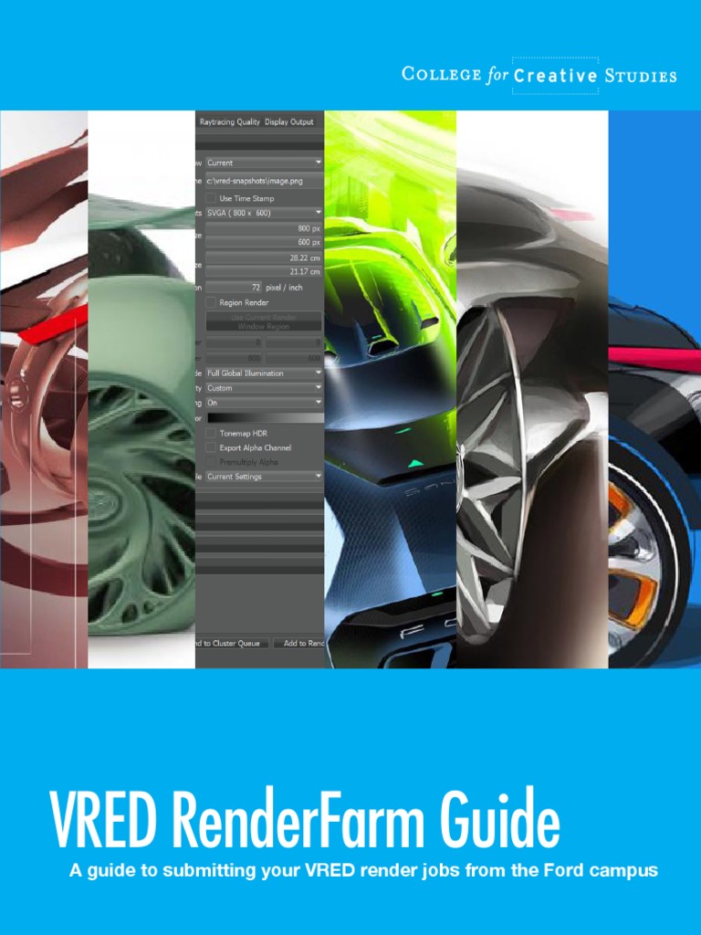 Vred Renderfarm Guide: A Guide To Submitting Your Vred Render Jobs From ...