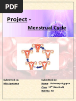 Class 12 Investigatory Project: Menstrual Cycle | PDF | Menstrual Cycle ...
