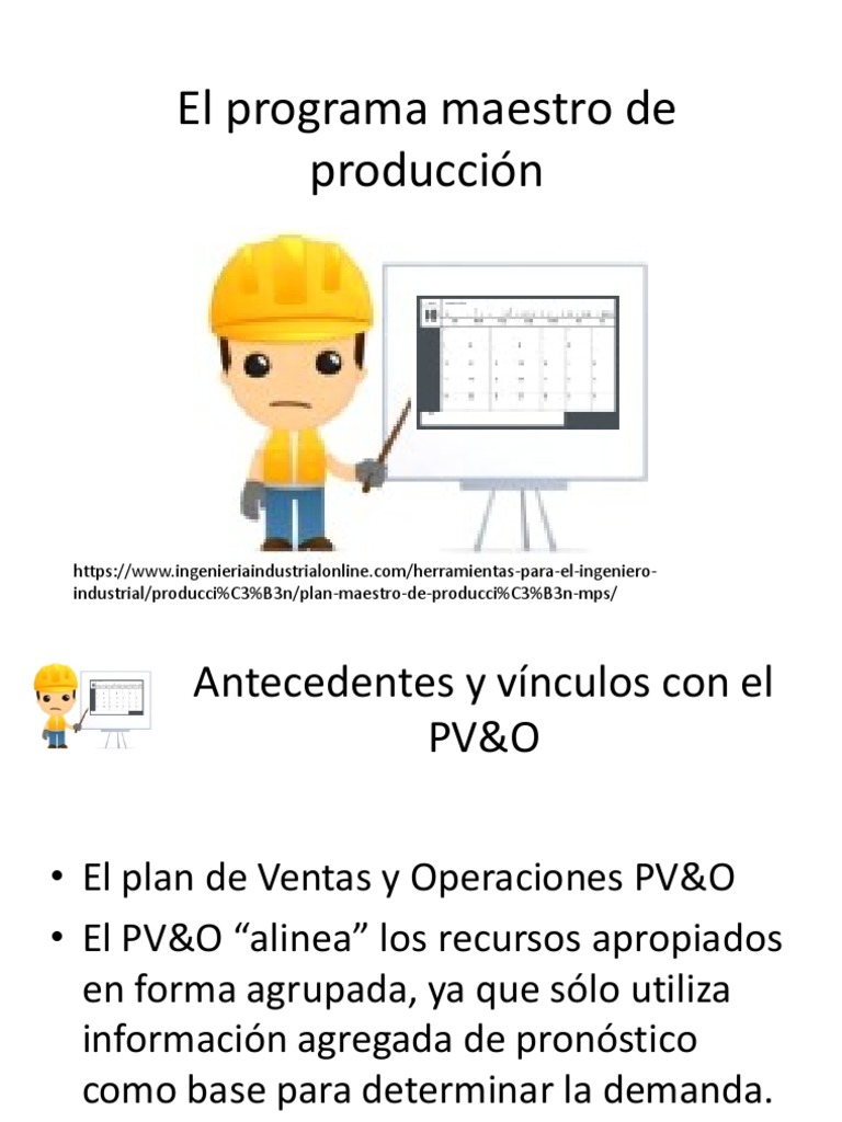 El Programa Maestro | PDF | Inventario | Marketing