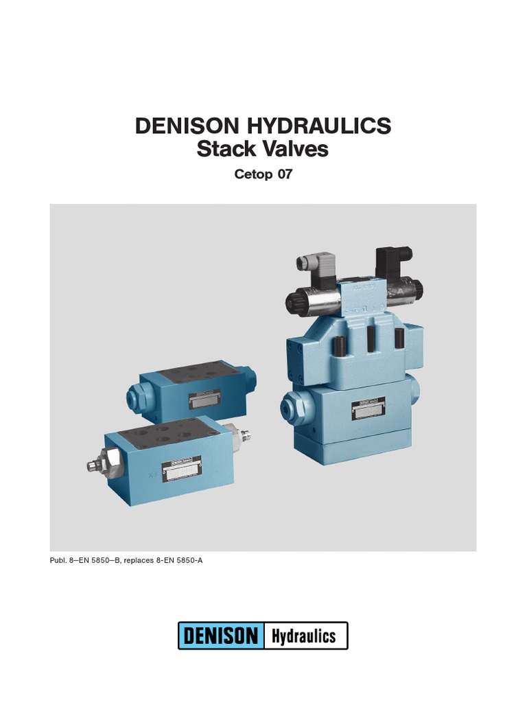 8-EN 5850-B - Stack Valves CETOP 07 | PDF | Valve | Viscosity
