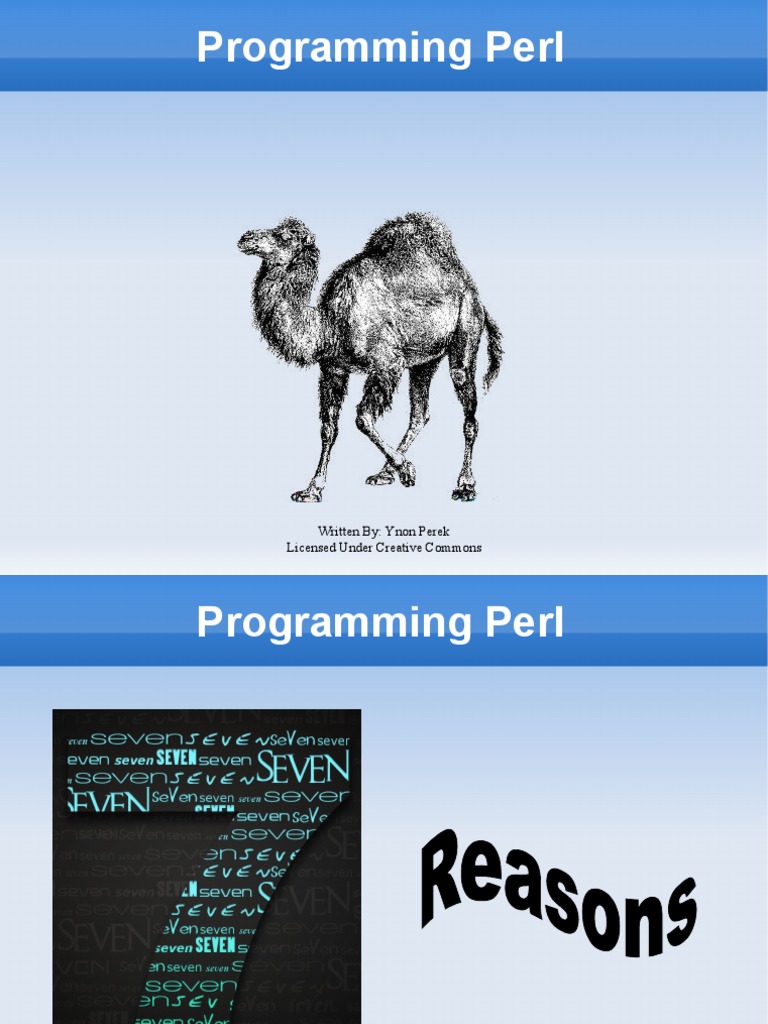 Introduction to Programming Perl | PDF | Perl | System Software