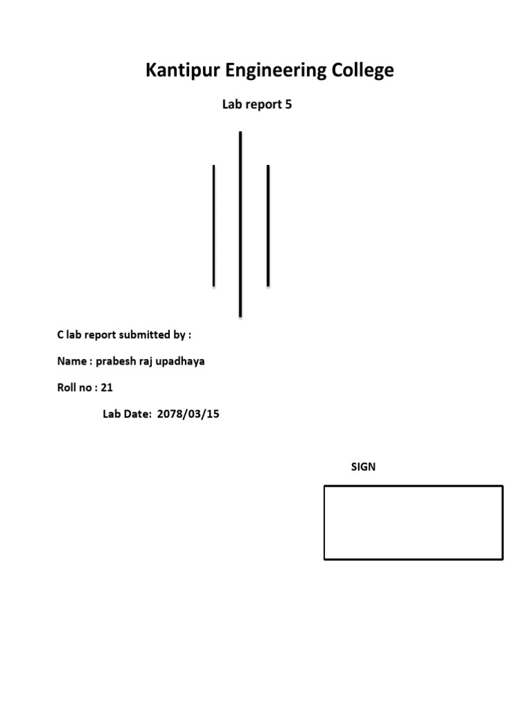 Kantipur Engineering College: Lab Report 5 | PDF | Recursion | Subroutine