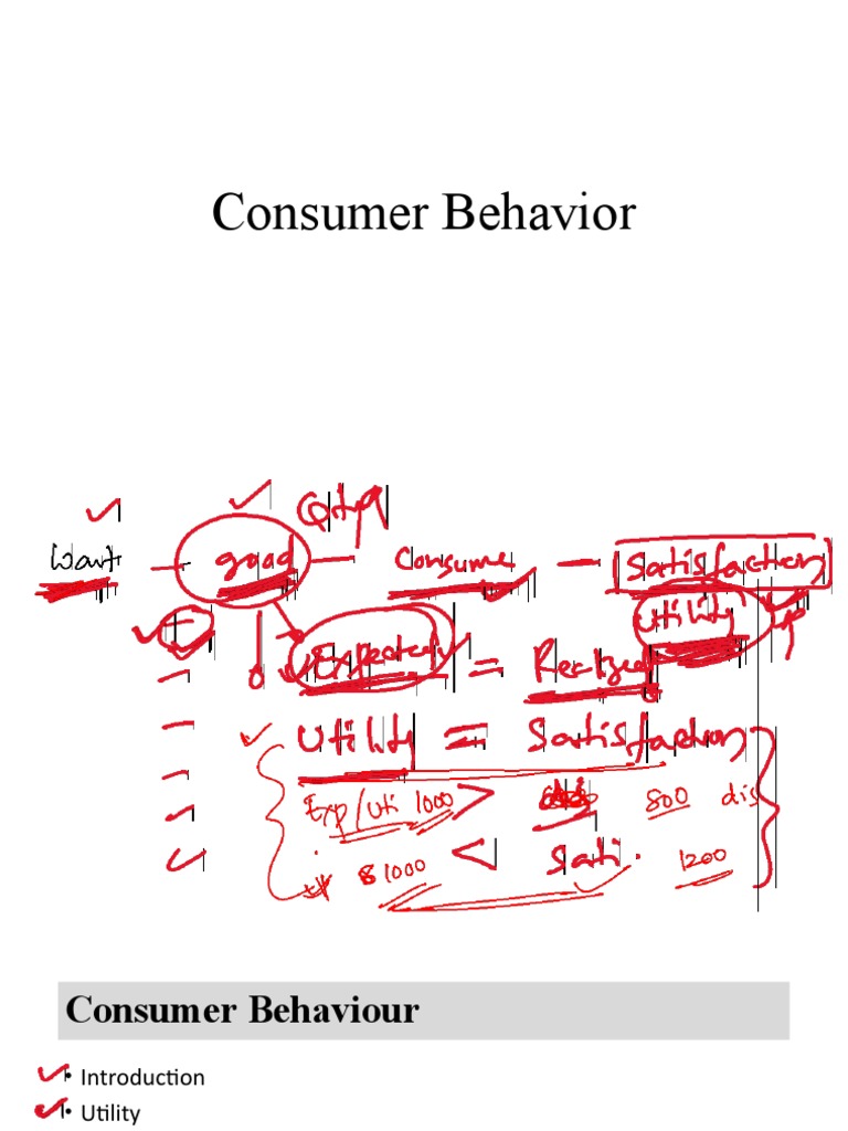 Consumer Behavior - Cardinal Utility Theory | PDF | Utility | Economic ...