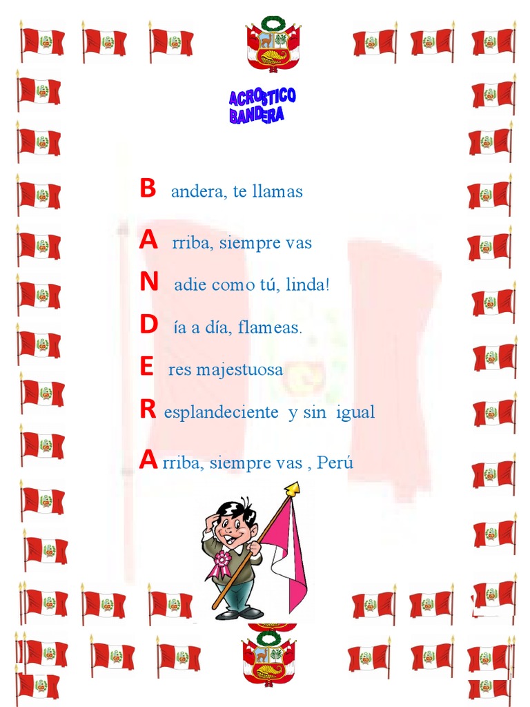 Acrostico Ala Bandera | PDF | Perú