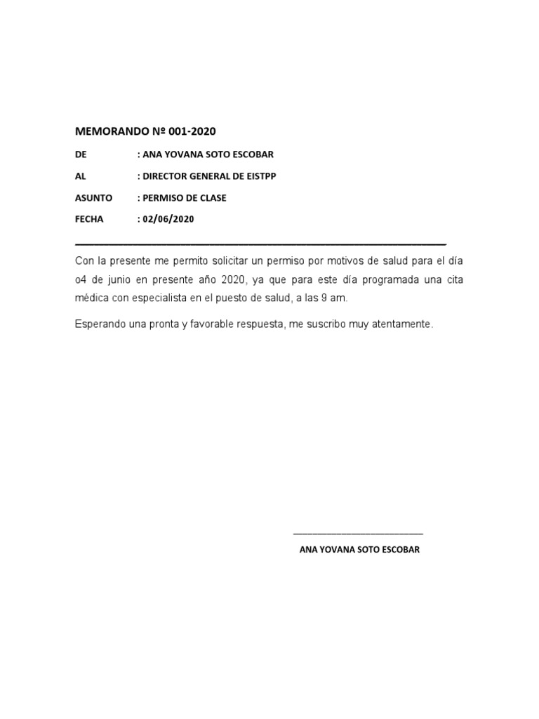 3 Ejemplos de Memorando | PDF