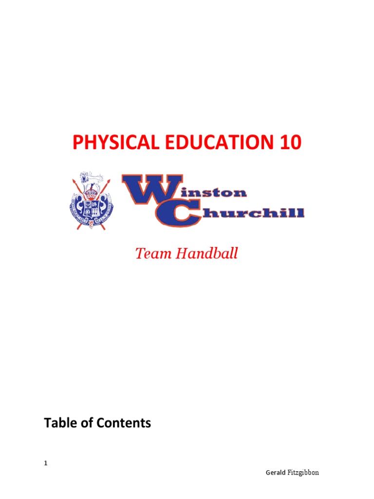 Grade 10 - Team Handball Unit | PDF | Teachers | Physical Education