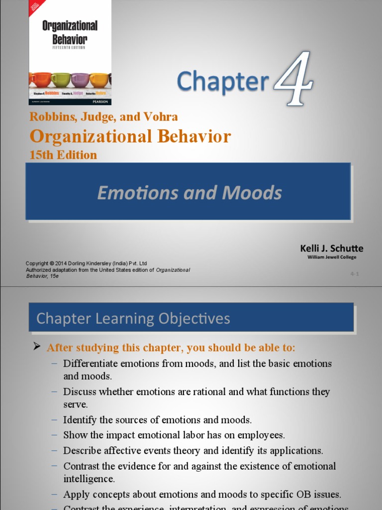 Organizational Behavior: Emotions and Moods | PDF | Emotions | Mood ...