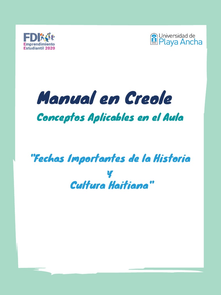Manual en Creole | PDF | Haití