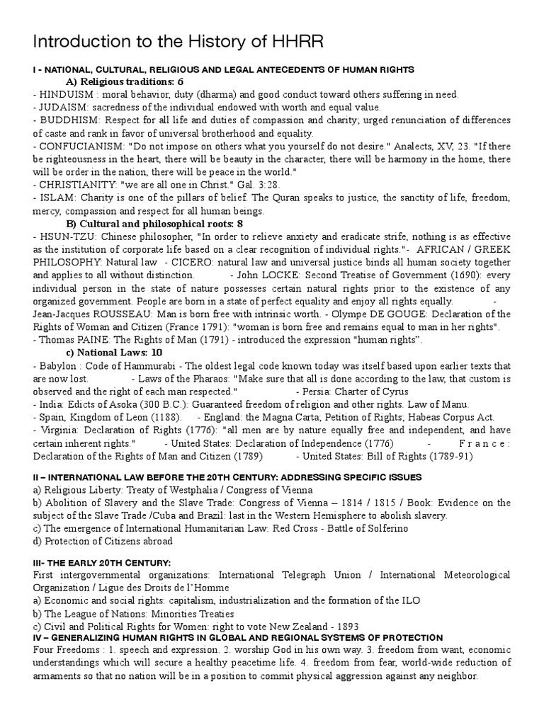 Introduction to the Philosophical Foundations of Human Rights | PDF ...