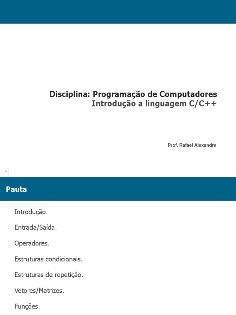 Linguagem C C v5 | PDF | C (linguagem de programação) | Ponteiro ...