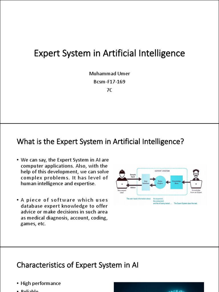 AI Expert Systems Overview | PDF | Intelligence (AI) & Semantics ...