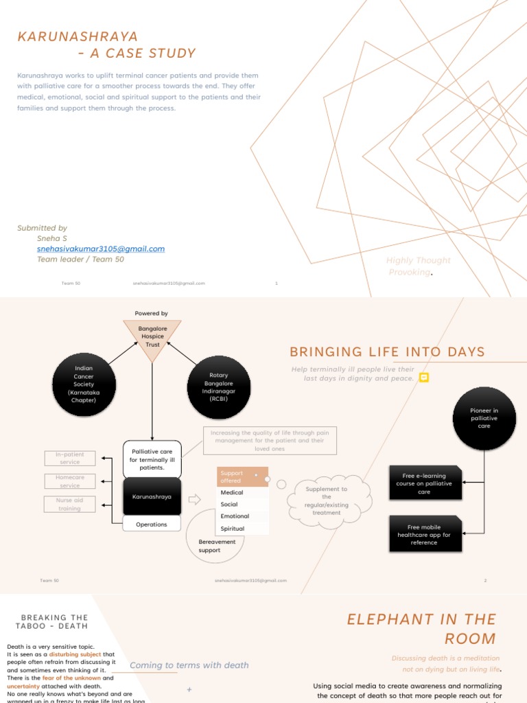 Karunashraya - A Case Study: Highly Thought Provoking | PDF | Terminal ...