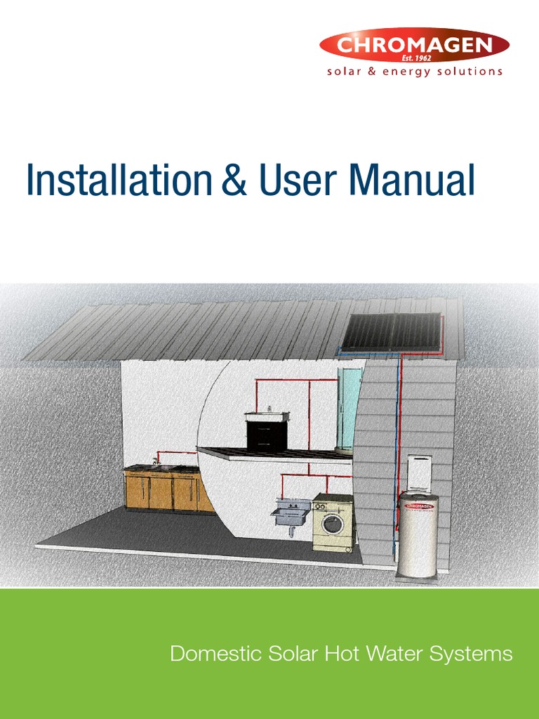 Chromagen Solar Hot Water Installation Manual 0 | PDF | Water Heating ...