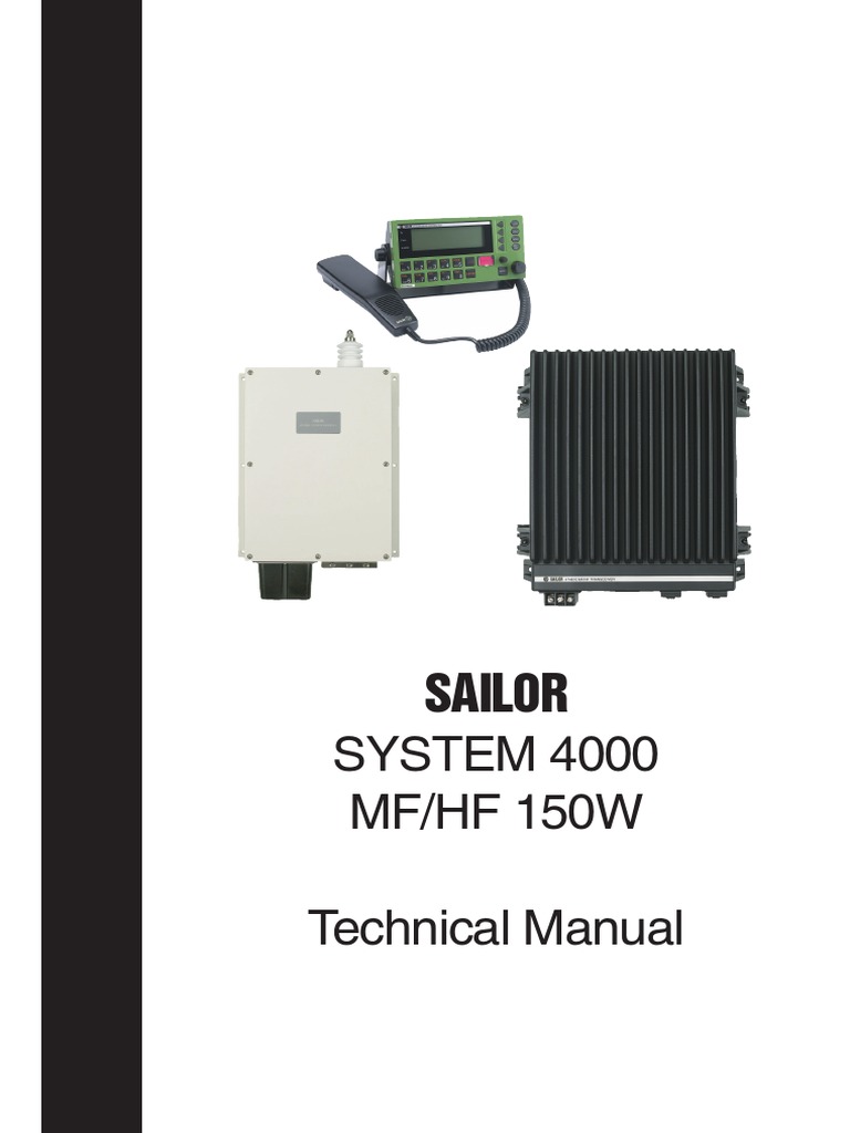 SYSTEM 4000 MF/HF 150W Technical Manual: Sailor | PDF | Antenna (Radio ...