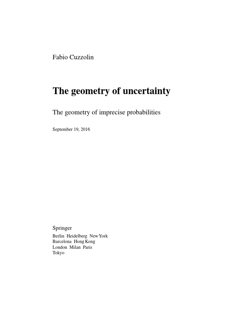 The Geometry of Uncertainty | PDF | Statistical Inference | Random Variable