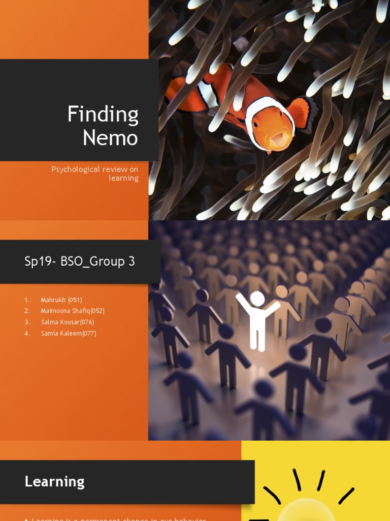 Finding Nemo: Psychological Review On Learning | PDF | Science ...