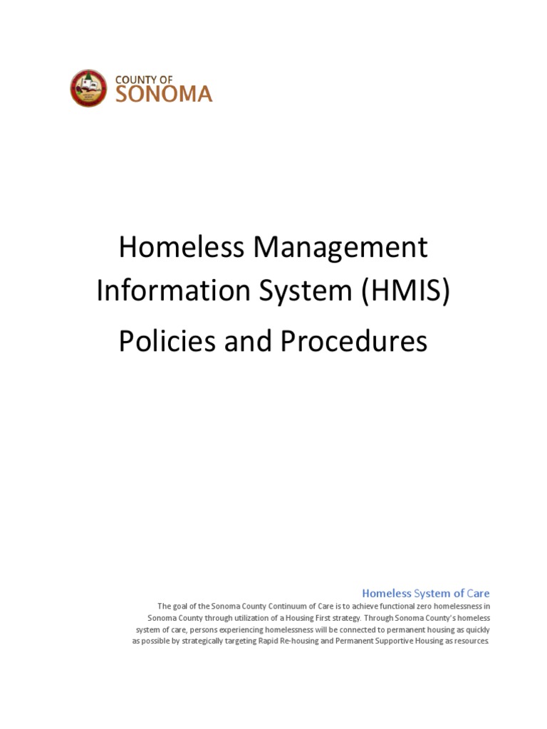 Homeless Management Information System (HMIS) Policies and Procedures ...