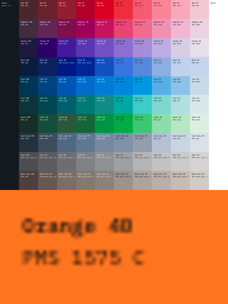 IBM Colors PANTONE v2.1 REFERENCE | PDF | Cyan | Image Processing