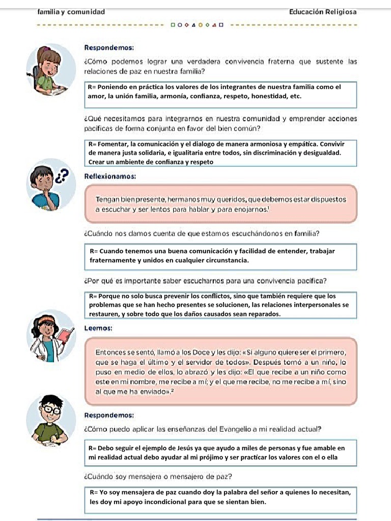 Preguntas y Respuestas RELIGION, Estudiante Fergie | PDF