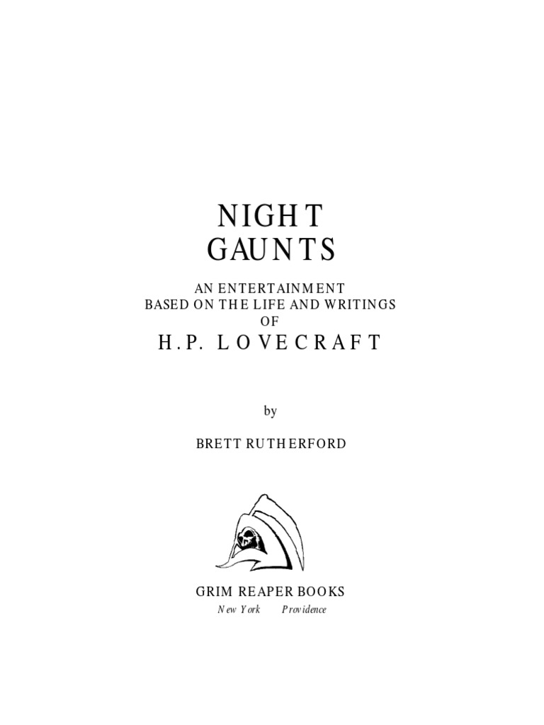 Night Gaunts de H. P. Lovecraft | PDF | H. P. Lovecraft | Chair